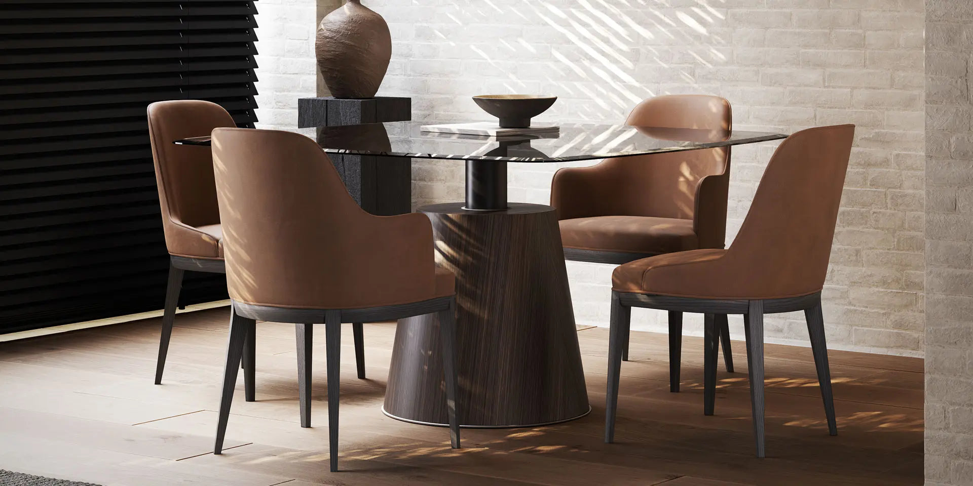 Anna Chair With Armrest (Wood Legs) – PotsandWeave